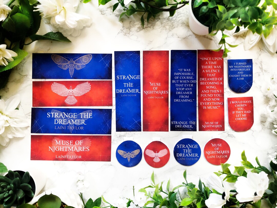 48. Strange the Dreamer and Muse of Nightmares Bookmarks - Options ...