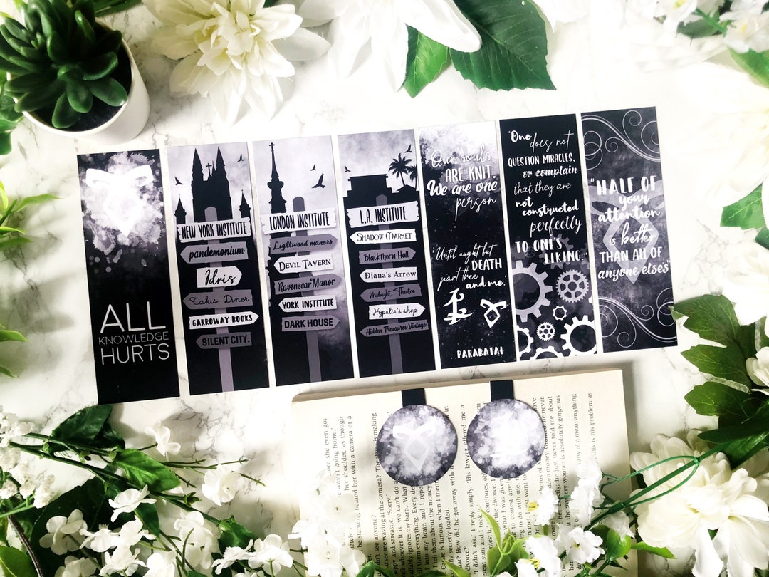 10. Shadowhunters Inspired Bookmarks - Options Available - Etsy
