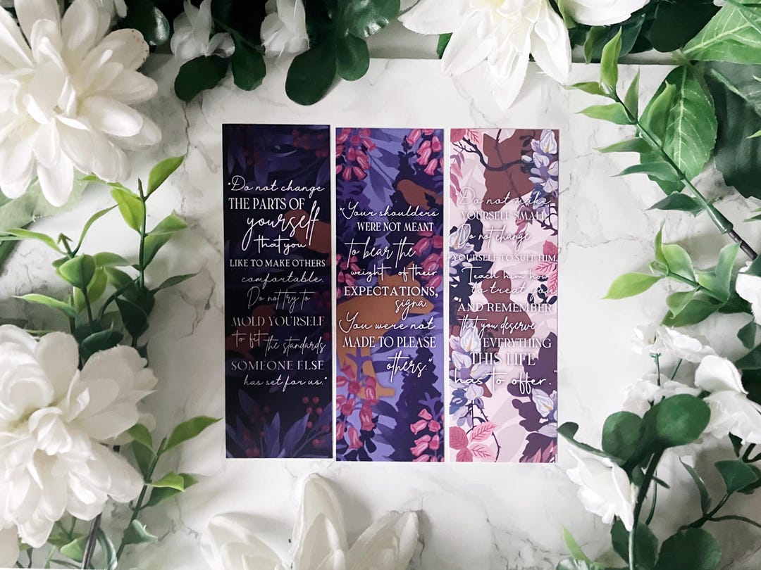 110. Belladonna and Foxglove Inspired Bookmarks - Etsy