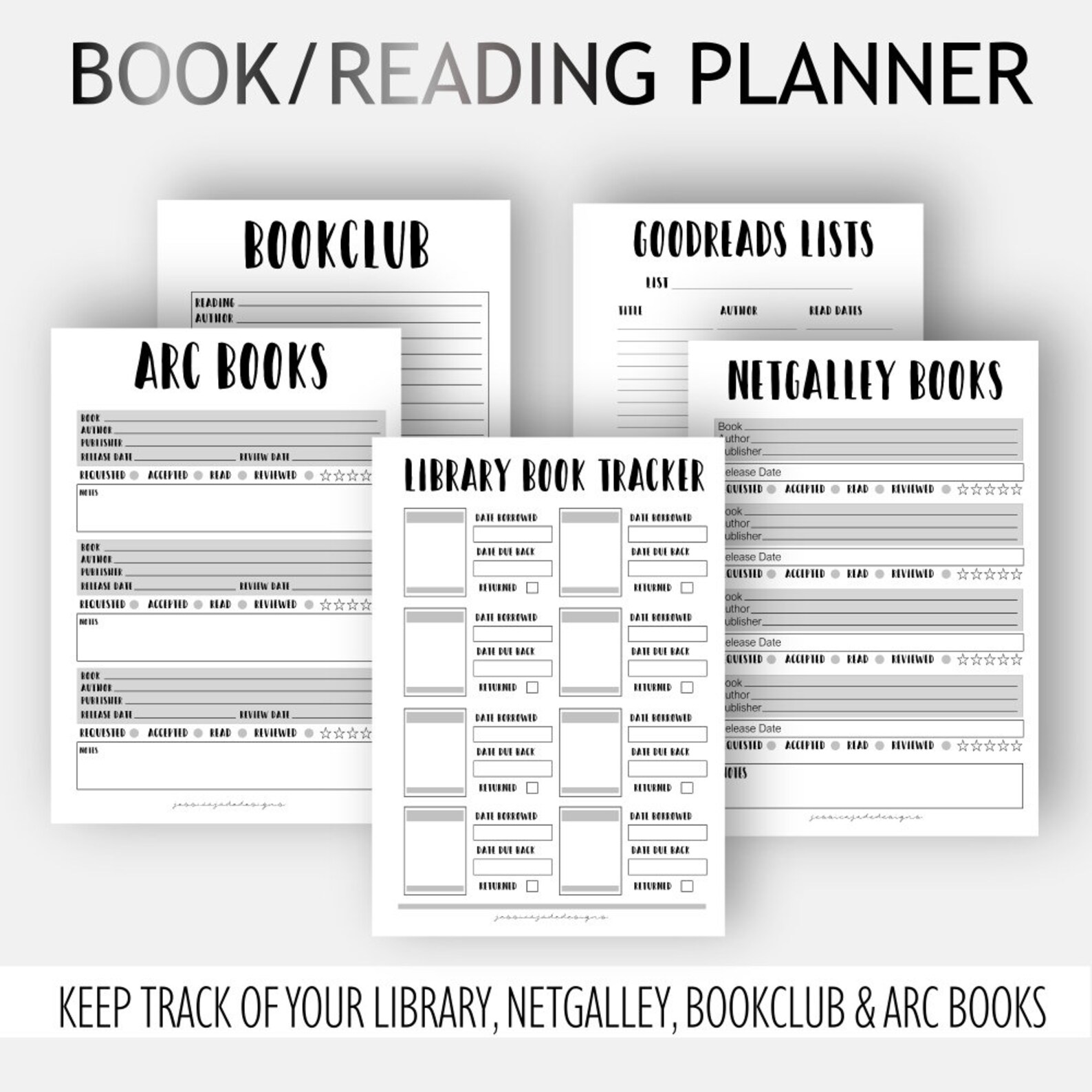 40 Page Book Planner Reading Planner Study Organiser Book - Etsy