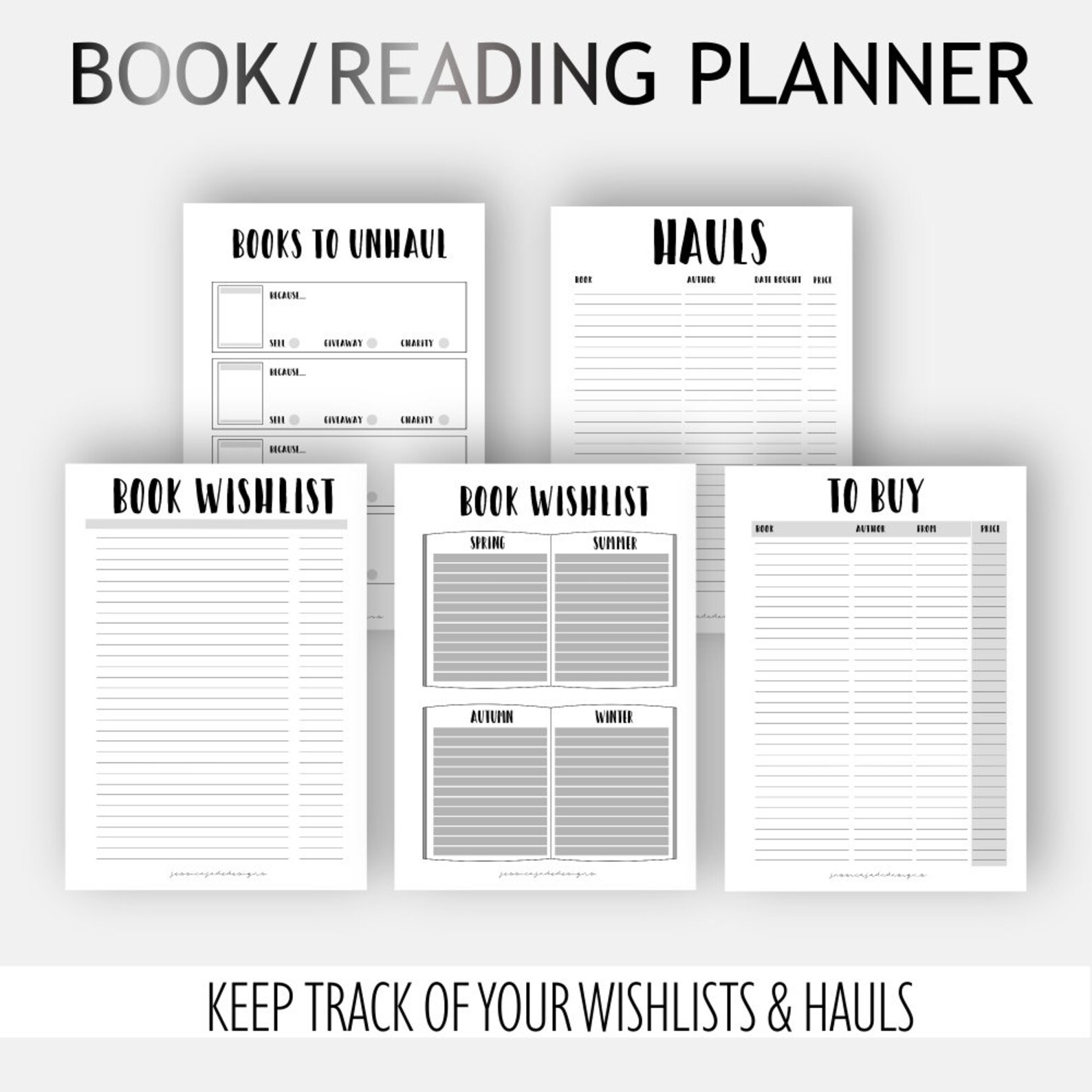 40 Page Book Planner Reading Planner Study Organiser Book - Etsy