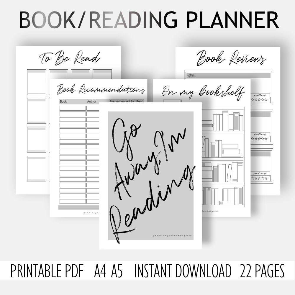 22 Page Book Planner Reading Planner Study Organiser Book | Etsy