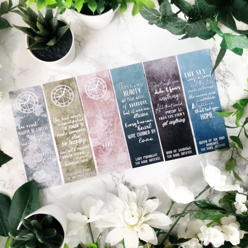 10. Shadowhunters Series Bookmarks Options Available - Etsy