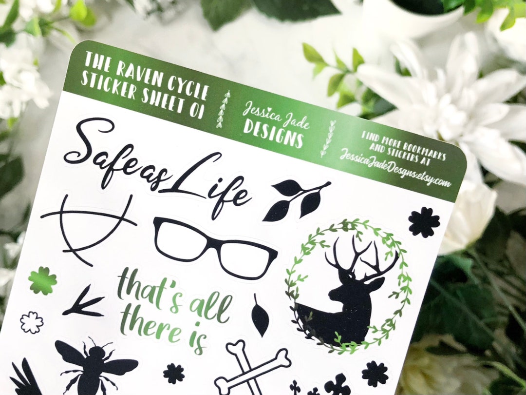 12. the Raven Cycle Sticker Sheet | 27 Bookish Stickers | Matte Sticker ...