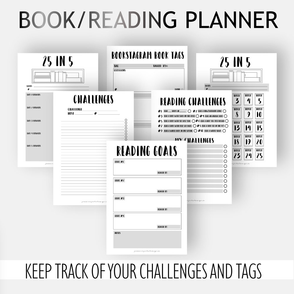 40 Page Book Planner Reading Planner Study Organiser Book - Etsy UK