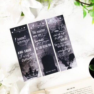 40. Three Dark Crowns Bookmarks - Options Available - Etsy
