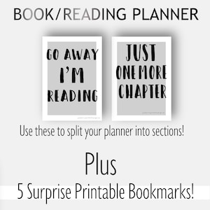 40 Page Book Planner, Reading Planner, Study Organiser, Book Organiser ...