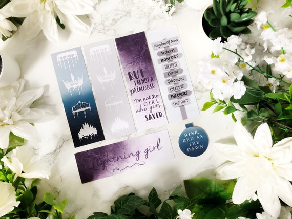 22. Red Queen Series Inspired Bookmarks | Etsy