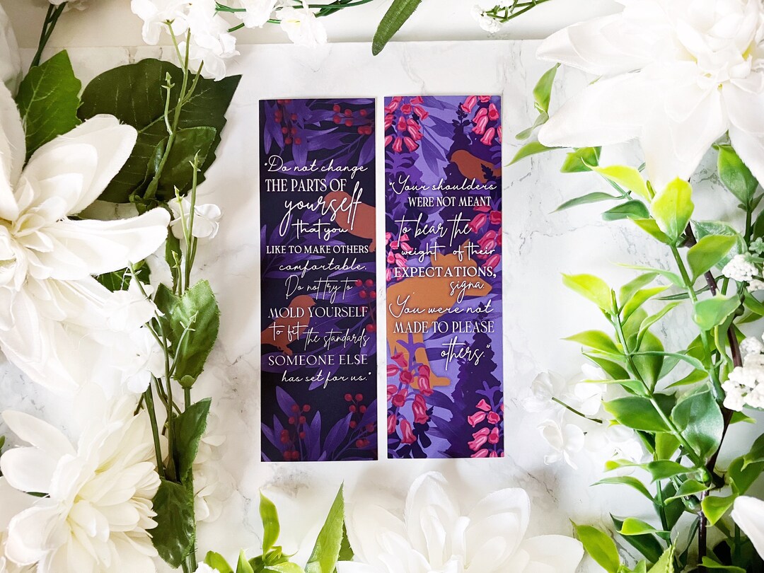 110. Belladonna and Foxglove Inspired Bookmarks - Etsy