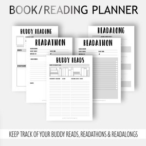 40 Page Book Planner, Reading Planner, Study Organiser, Book Organiser ...