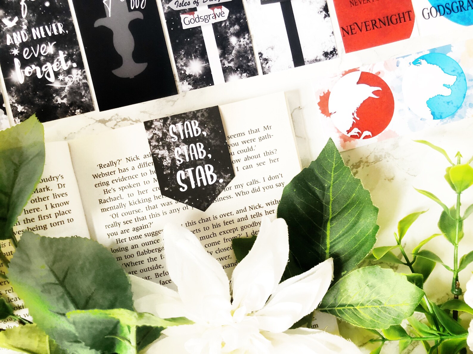 08. Nevernight Series Bookmarks - Options Available - Etsy