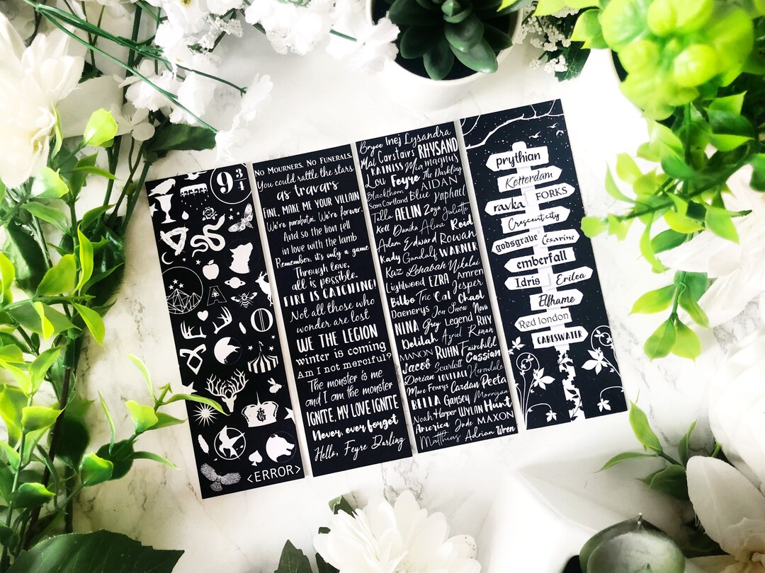 17. All the Favourites - Multi Fandom Bookmarks - Etsy