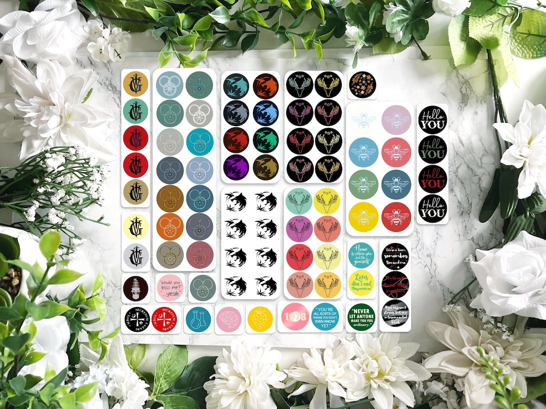 17. Book Cover Stickers Permanent / Bookclub Cover up Stickers. Mix of ...