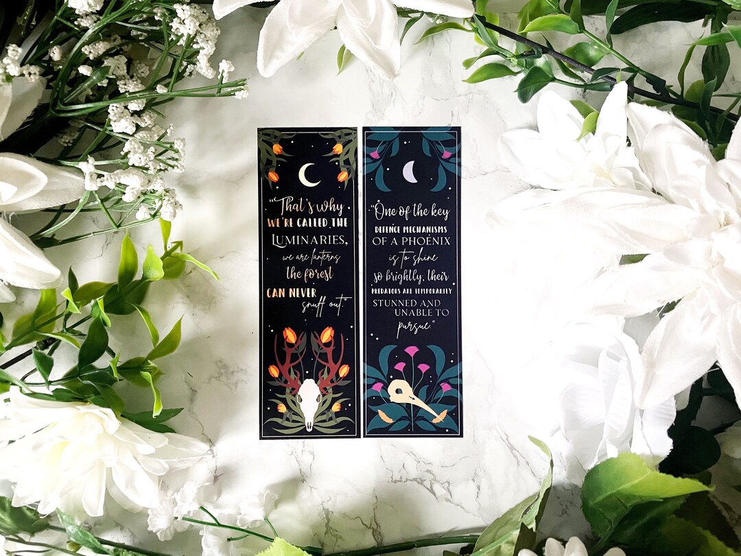 74. the Luminaries Series Inspired Bookmark Set. the Luminaries and the ...