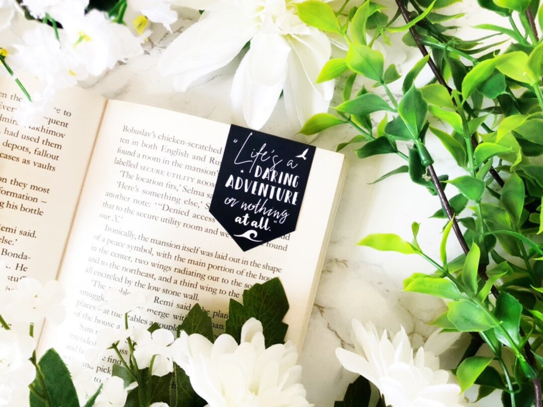91. Adventure Inspired Magnetic Quote Bookmark - Etsy