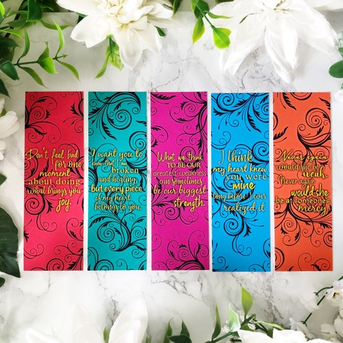 01. Acotar Bookmarks Acotar Acomaf Acowar Acofas Acosf - Etsy