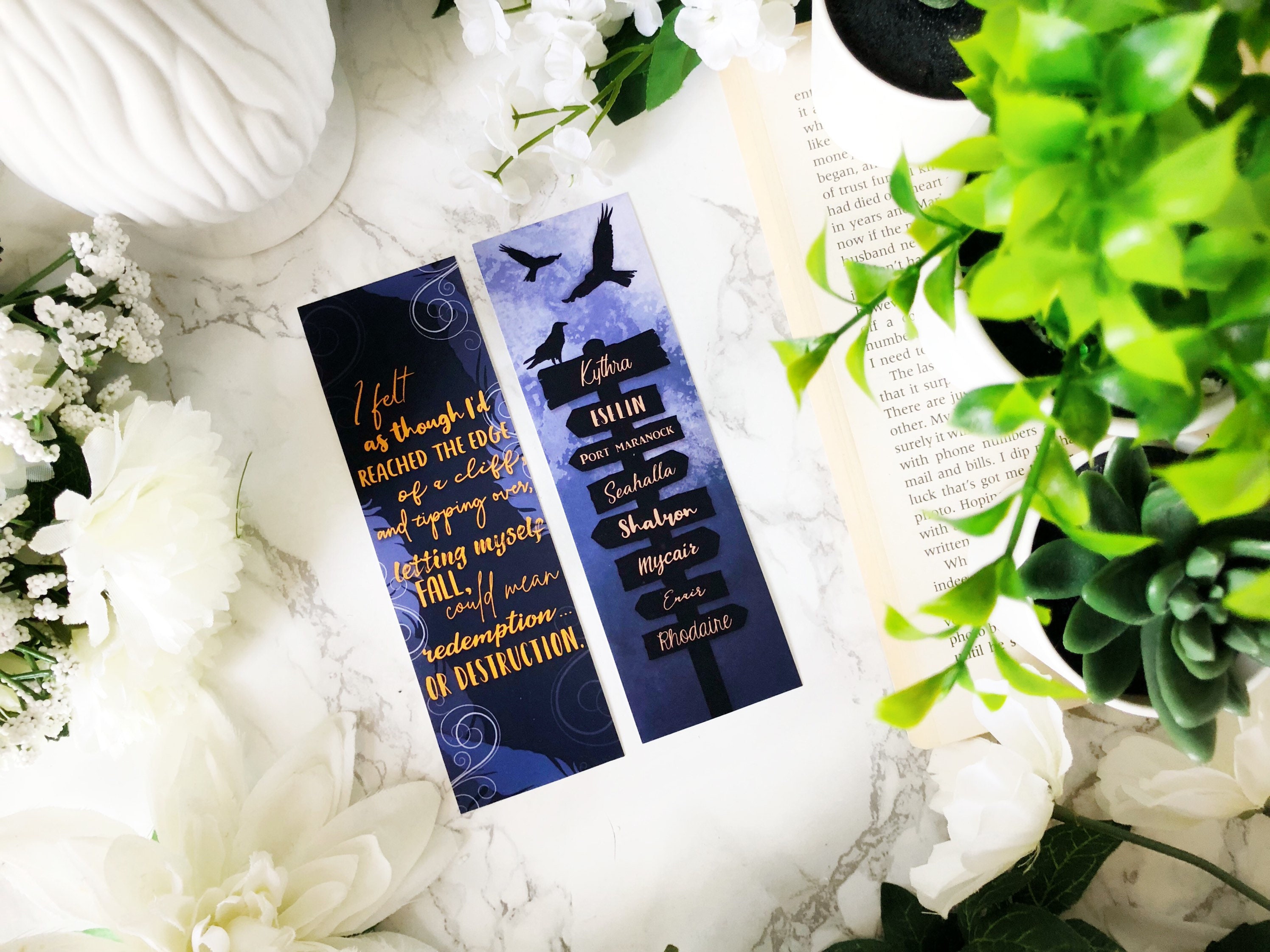 71. the Storm Crow Bookmarks Options Available - Etsy