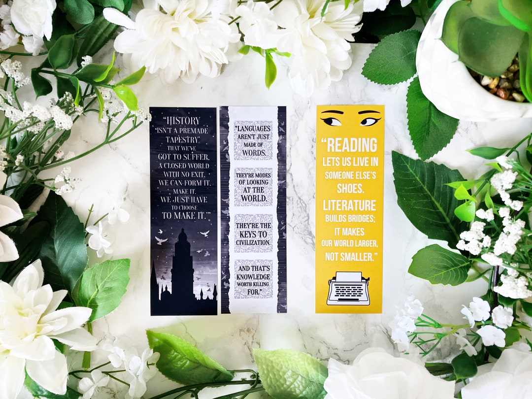 127. Babel an Arcane History and Yellowface Inspired Bookmarks - Etsy