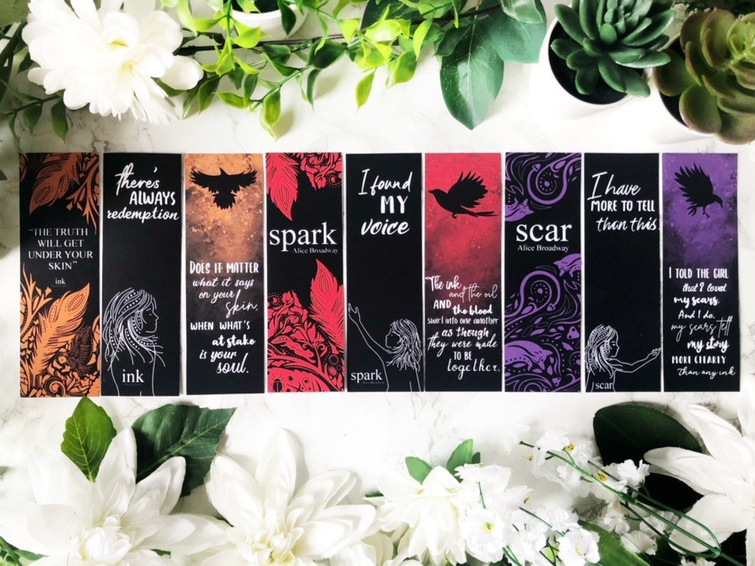 51. Ink Spark Scar Bookmarks - Etsy