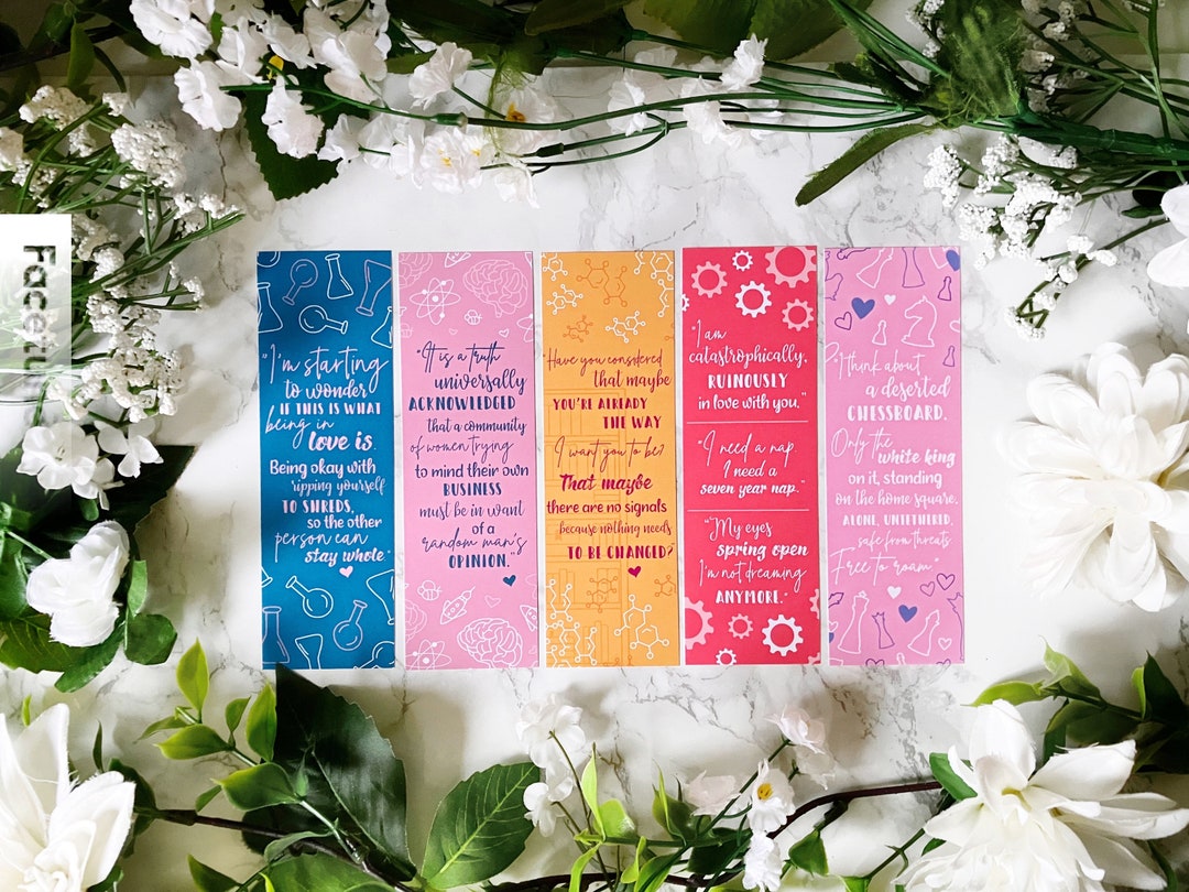 83. Ali Hazelwood Inspired Bookmarks | Love Hypothesis, Love on the ...