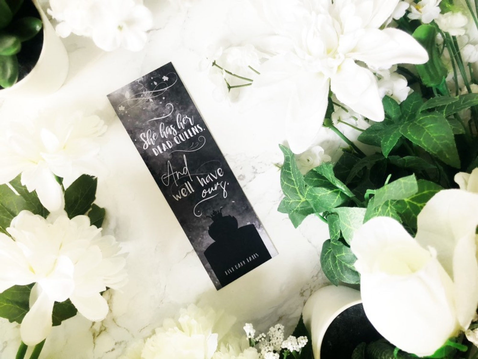 40. Three Dark Crowns Bookmarks Options Available - Etsy