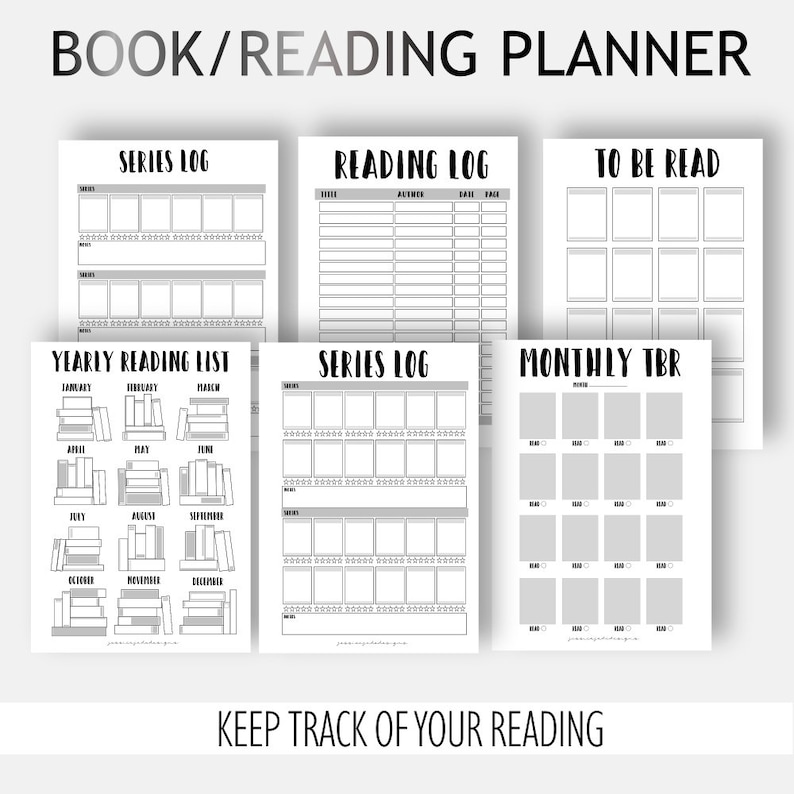 40 Page Book Planner Reading Planner Study Organiser Book | Etsy