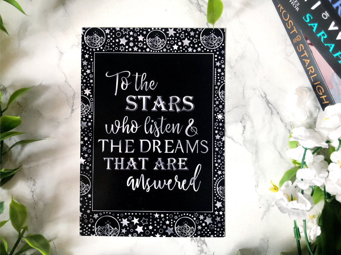 01. Acotar Quote Print Postcard Size A6 ACOTAR ACOMAF | Etsy