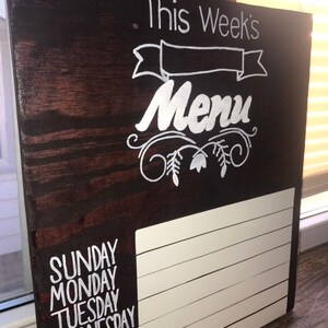 Menu Board Rustic Menu Board Kitchen Decor Family Time | Etsy
