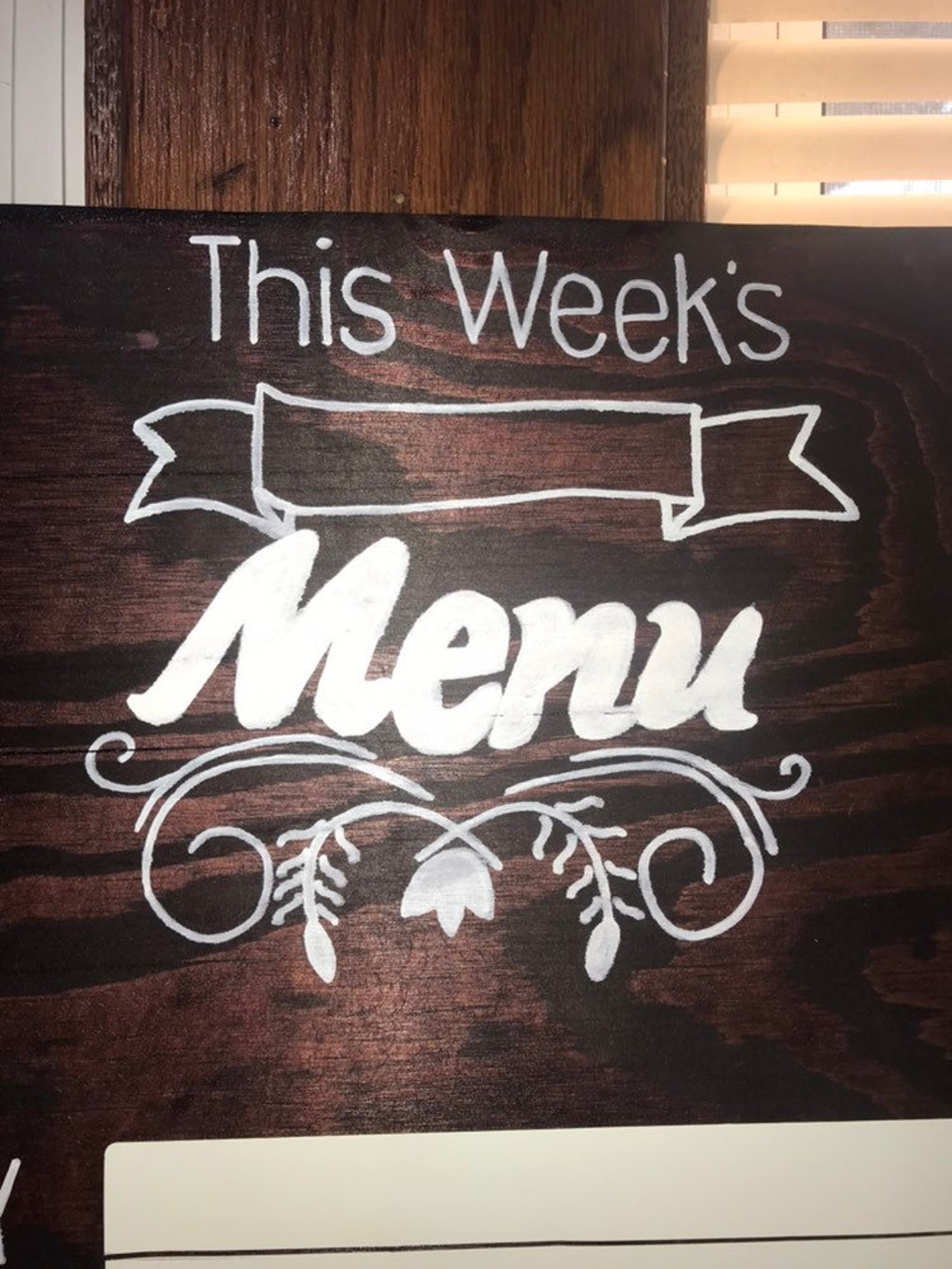 Menu Board Rustic Menu Board Kitchen Decor Family Time | Etsy