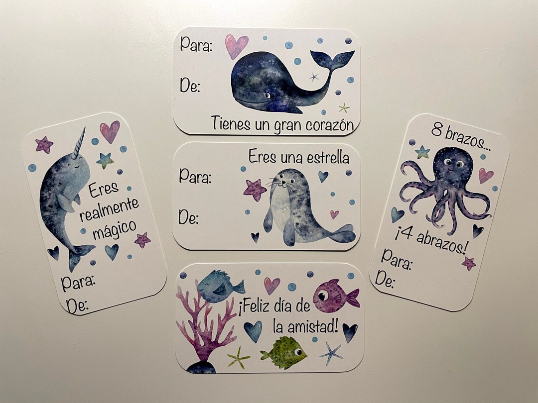 Printable Valentine's Cards in Spanish / Friendship Day / for Children ...