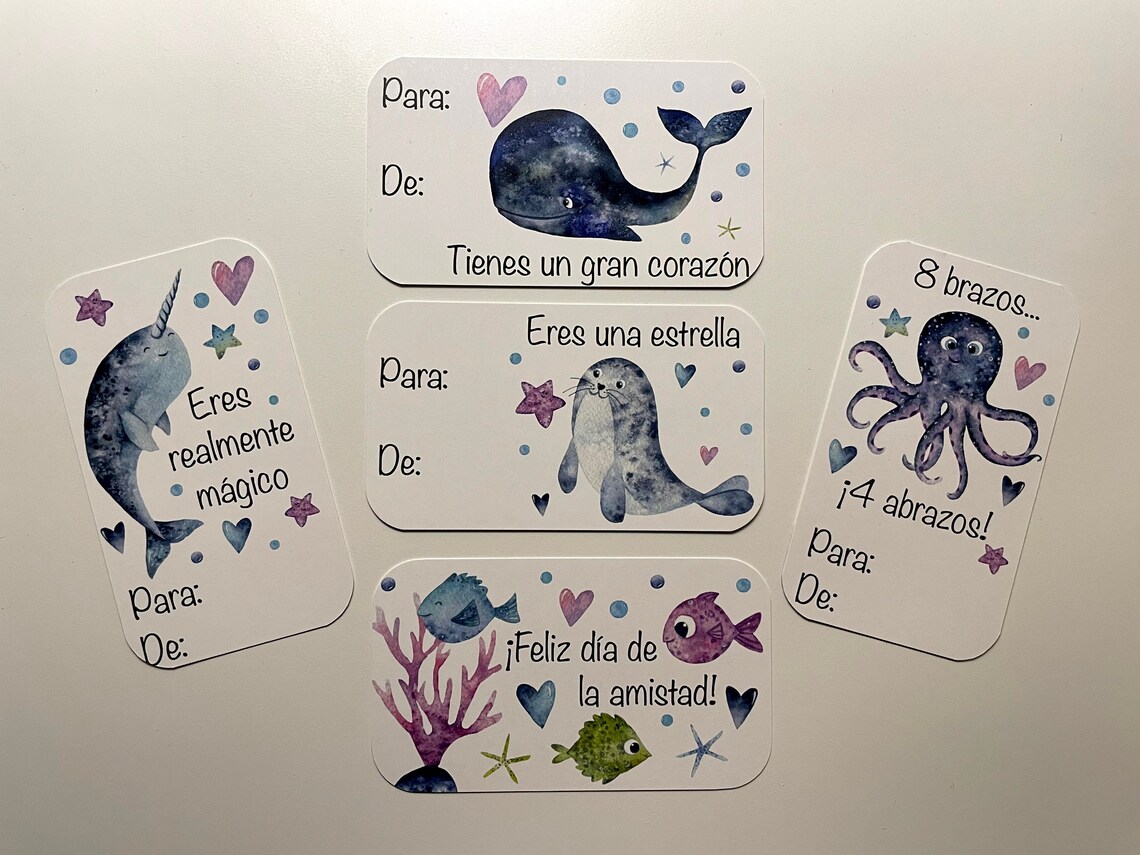 Printable Classroom Valentine's Day Cards in Spanish / Printable ...