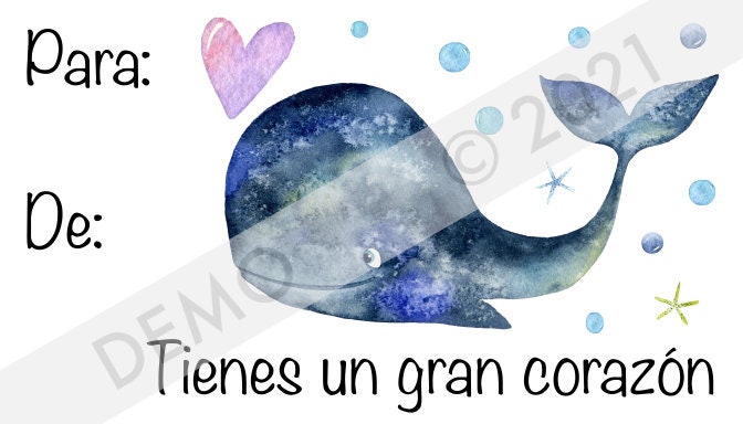 Printable Classroom Valentine's Day Cards in Spanish / Printable ...