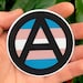 Trans Anarchy Sticker Transgender Flag Anarchism Vinyl Decal - Etsy