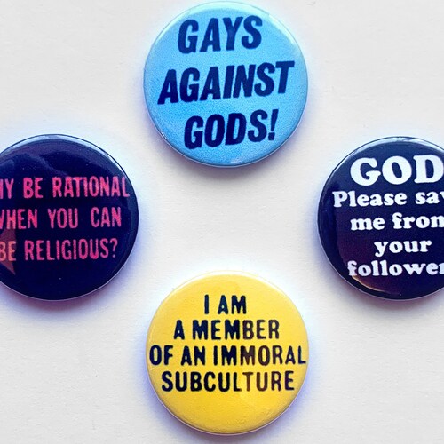 Gay Pride Vintage Remake Buttons Lgbt Pins Lesbian Badges Etsy