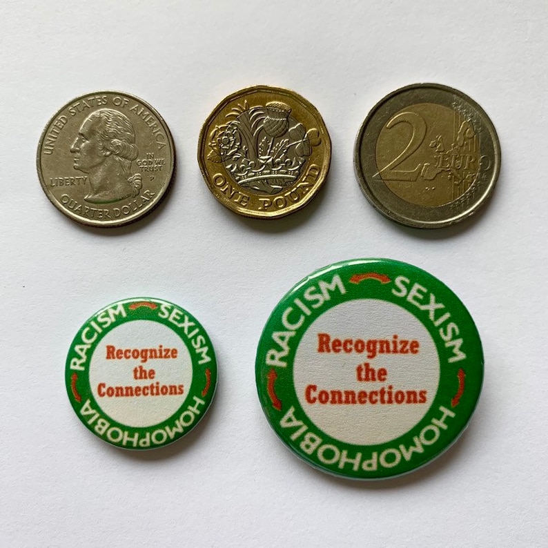 Intersectional Button Anti-racist Feminist LGBT Pride Ally Pin - Etsy