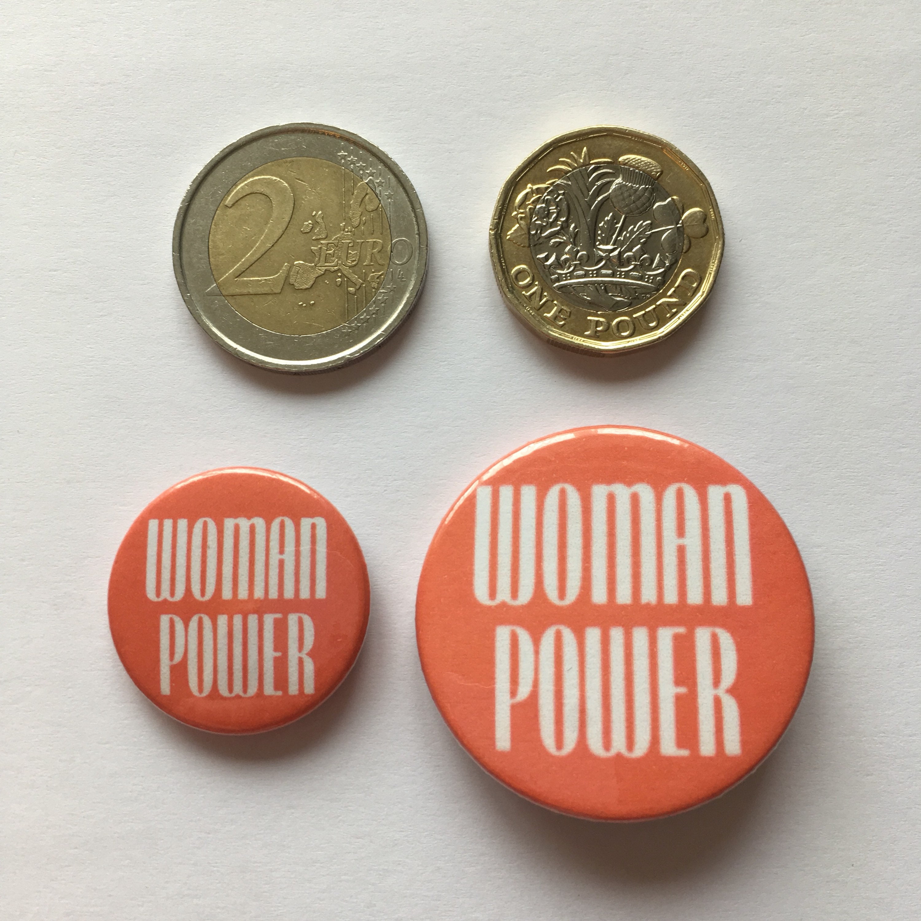 4 Pack Vintage Remake Feminist Button Pin Badges Woman Power - Etsy
