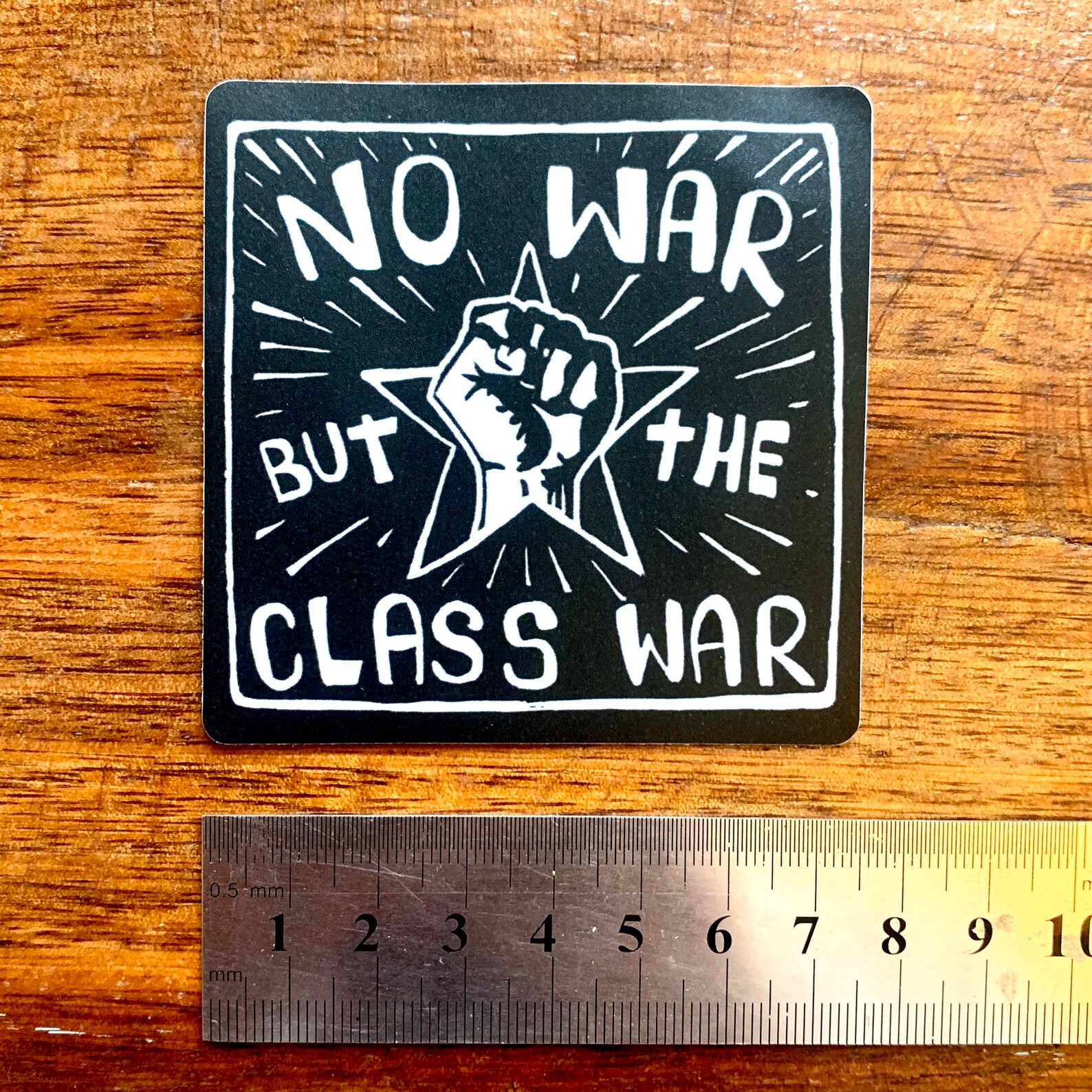 No War but the Class War Vinyl Sticker Anarchist Decal - Etsy
