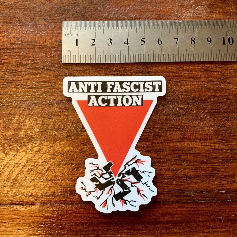 Anti-fascist Action Vinyl Sticker Anti-racist Decal Antifa - Etsy
