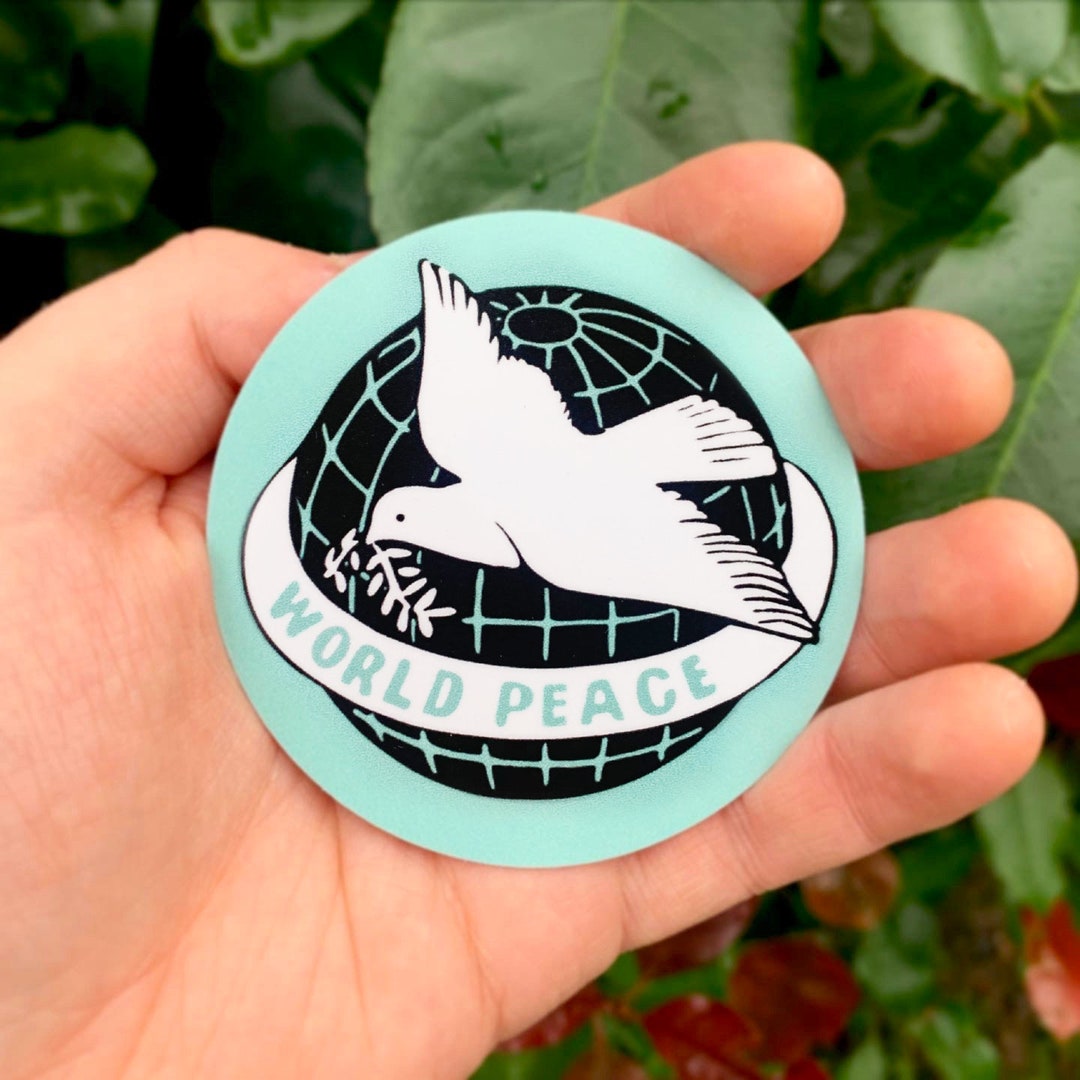 World Peace Dove Sticker Anti-war Protest Vinyl Decal Vintage Remake - Etsy