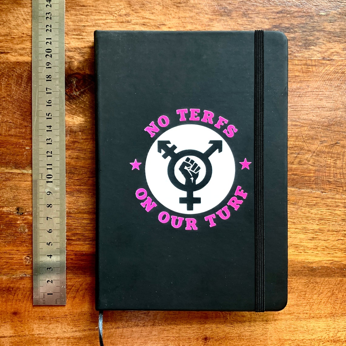 No Terfs On Our Turf Notebook Transgender Pride A5 Hardcover | Etsy