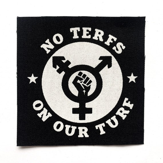 No Terfs on Our Terf Patch Trans Pride Transgender Rights | Etsy