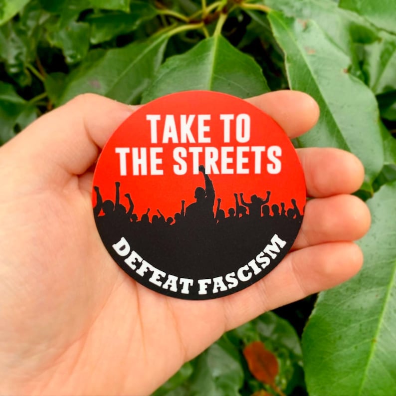 Defeat Fascism Sticker Protest Vinyl Decal Anti-fascist Anti-nazi - Etsy