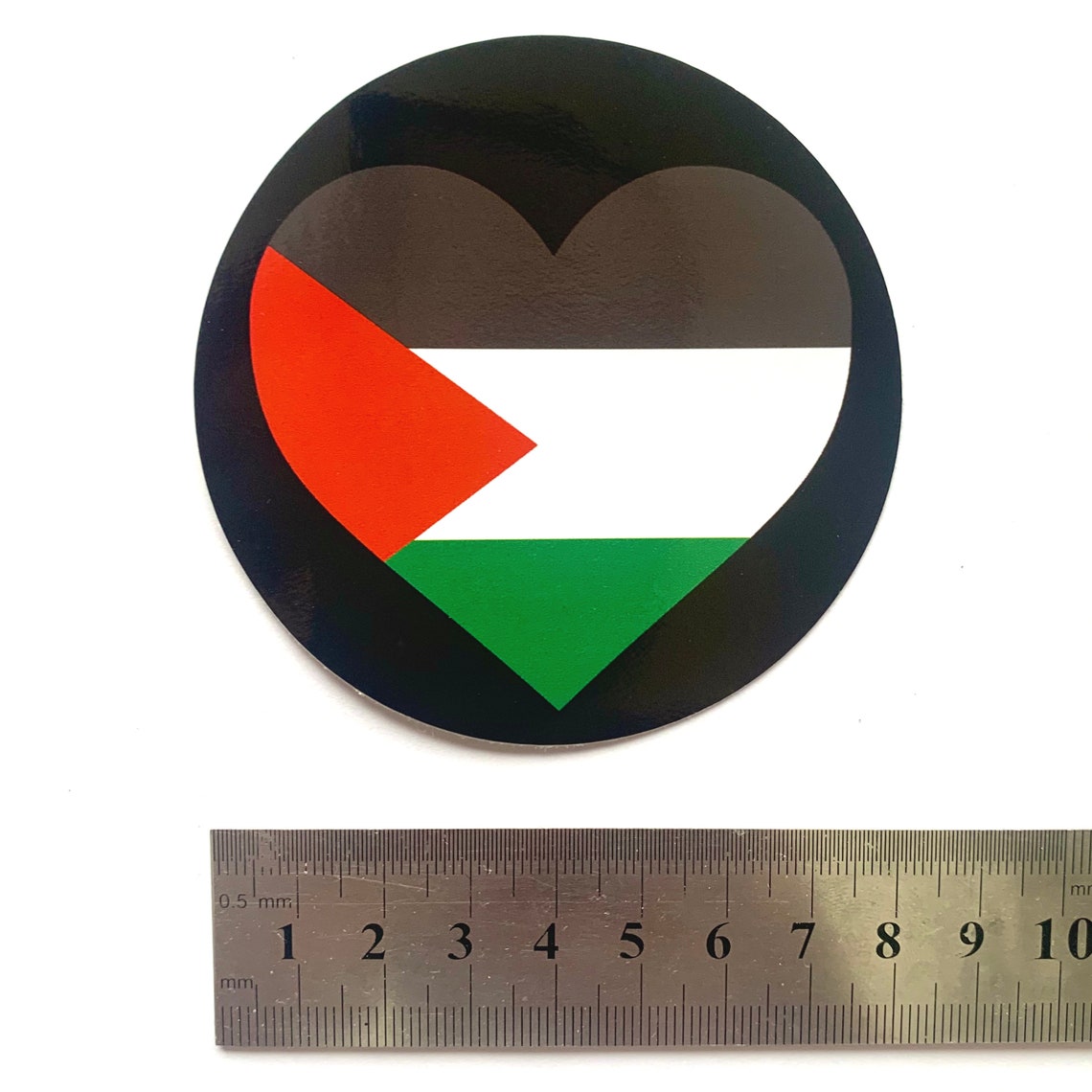 Palestinian Flag Heart Vinyl Sticker Free Palestine Decal - Etsy