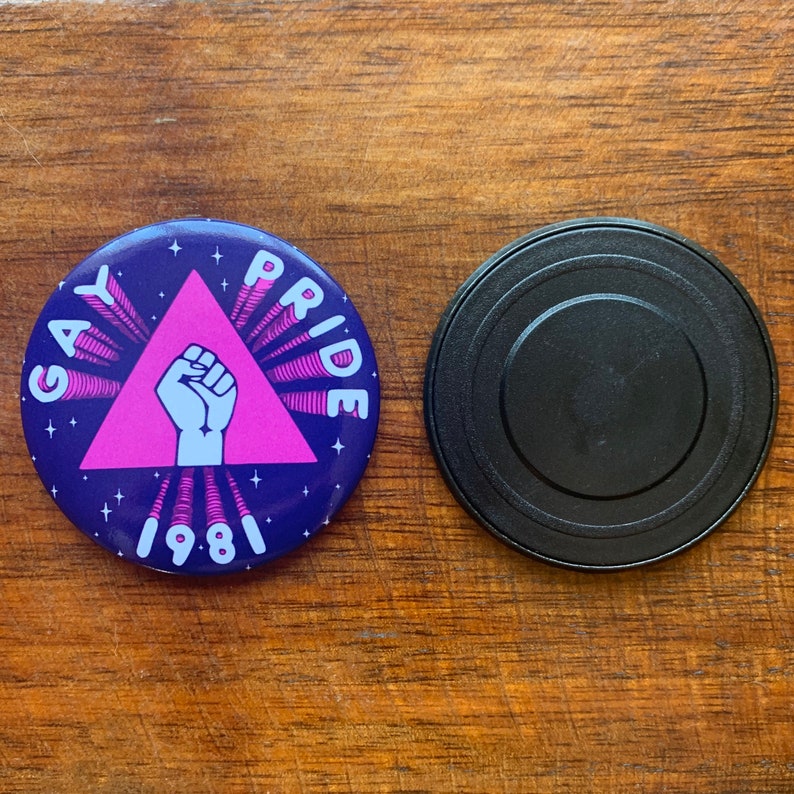 Magnet Gay Pride 1981 Vintage Remake Fridge Magnets - Etsy