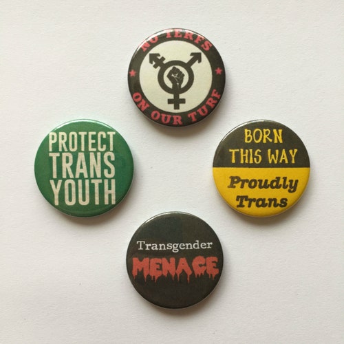 Set of 4 Gay Buttons Vintage Remake LGBT Pin Badges - Etsy