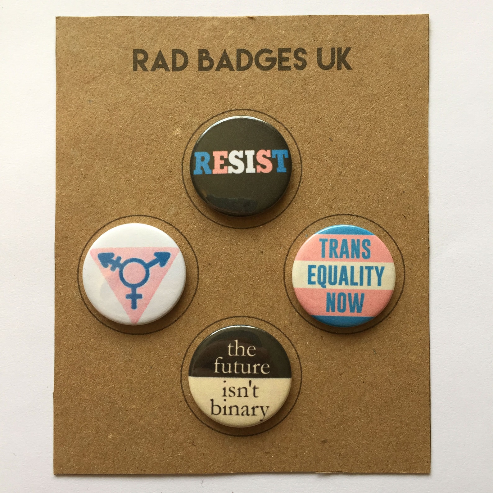 4 Trans Pride Pins Transgender Equality Flag Button Badges | Etsy