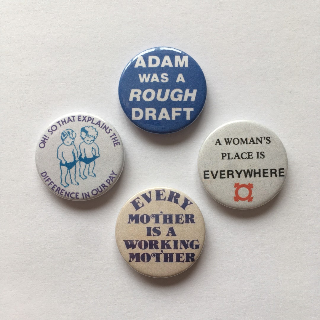 Feminist Vintage Remake 4 Badge Set - Etsy