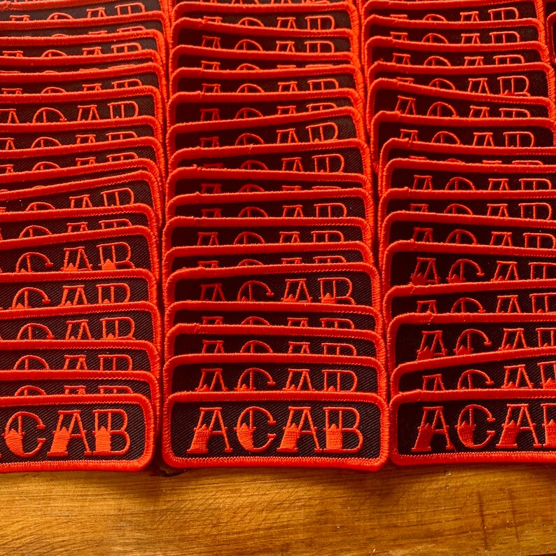 ACAB Embroidered Patch All Cops Are Bastards Anti-police - Etsy