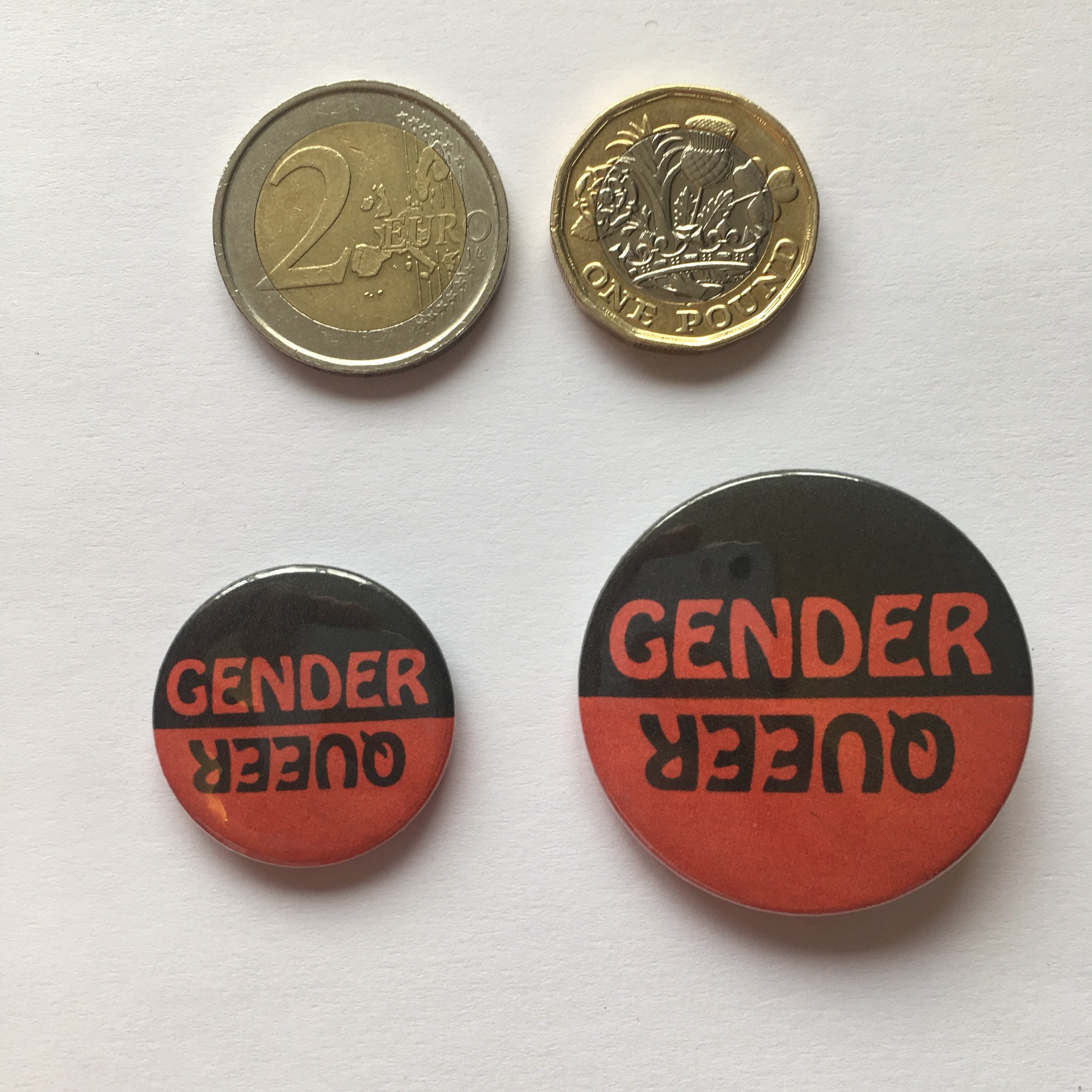 Gender Queer Pinback Button Badge LGBT Trans Pins Genderqueer - Etsy