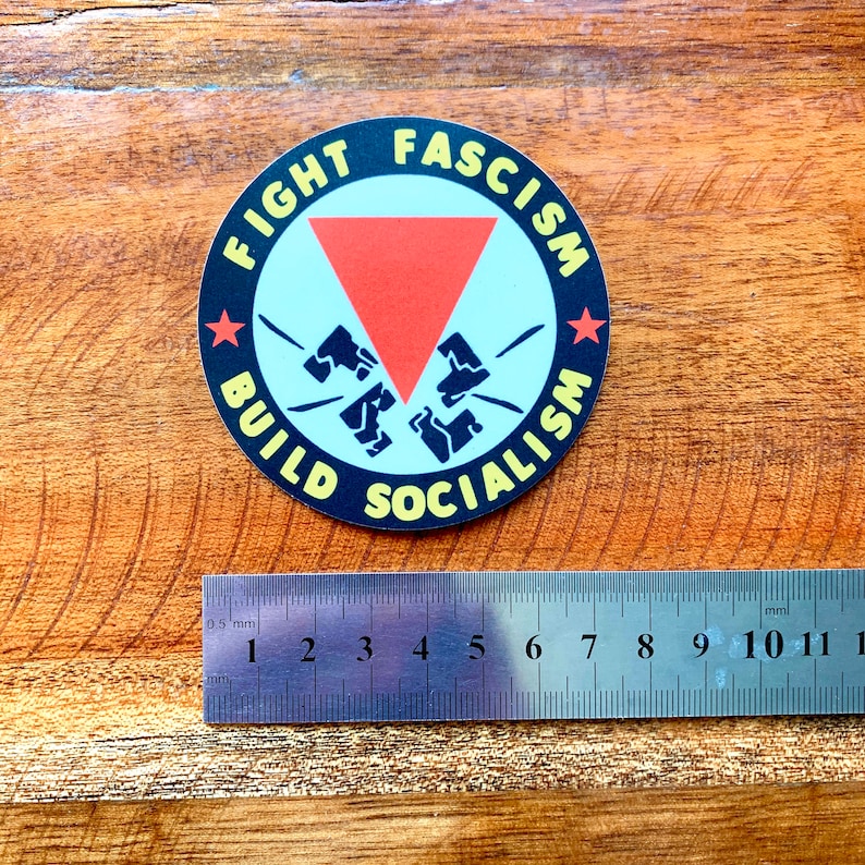 Fight Fascism Build Socialism Sticker Antifa Antifascist - Etsy UK